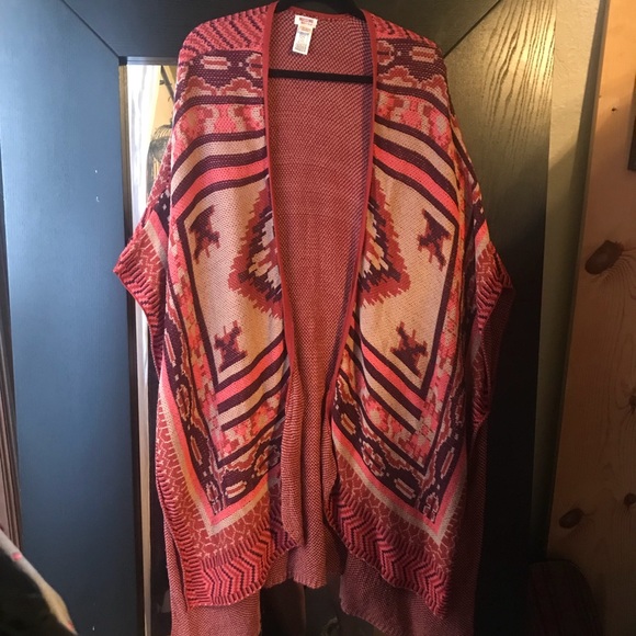 Mossimo Supply Co. | Sweaters | Mossimo Southwest Design Poncho | Poshmark
